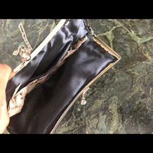 Purva | Bags | Purva Small Black Beaded Purse Wlong Chain New | Poshmark